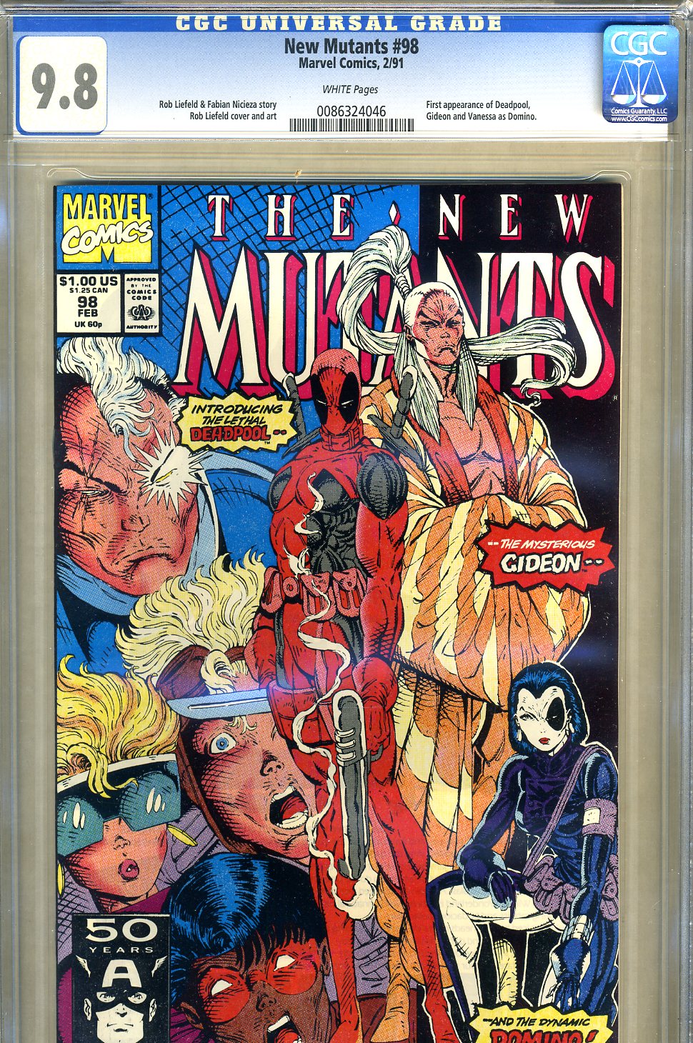 New Mutants #98 CGC 9.8 w New Mutants #98 CGC 9.8 w