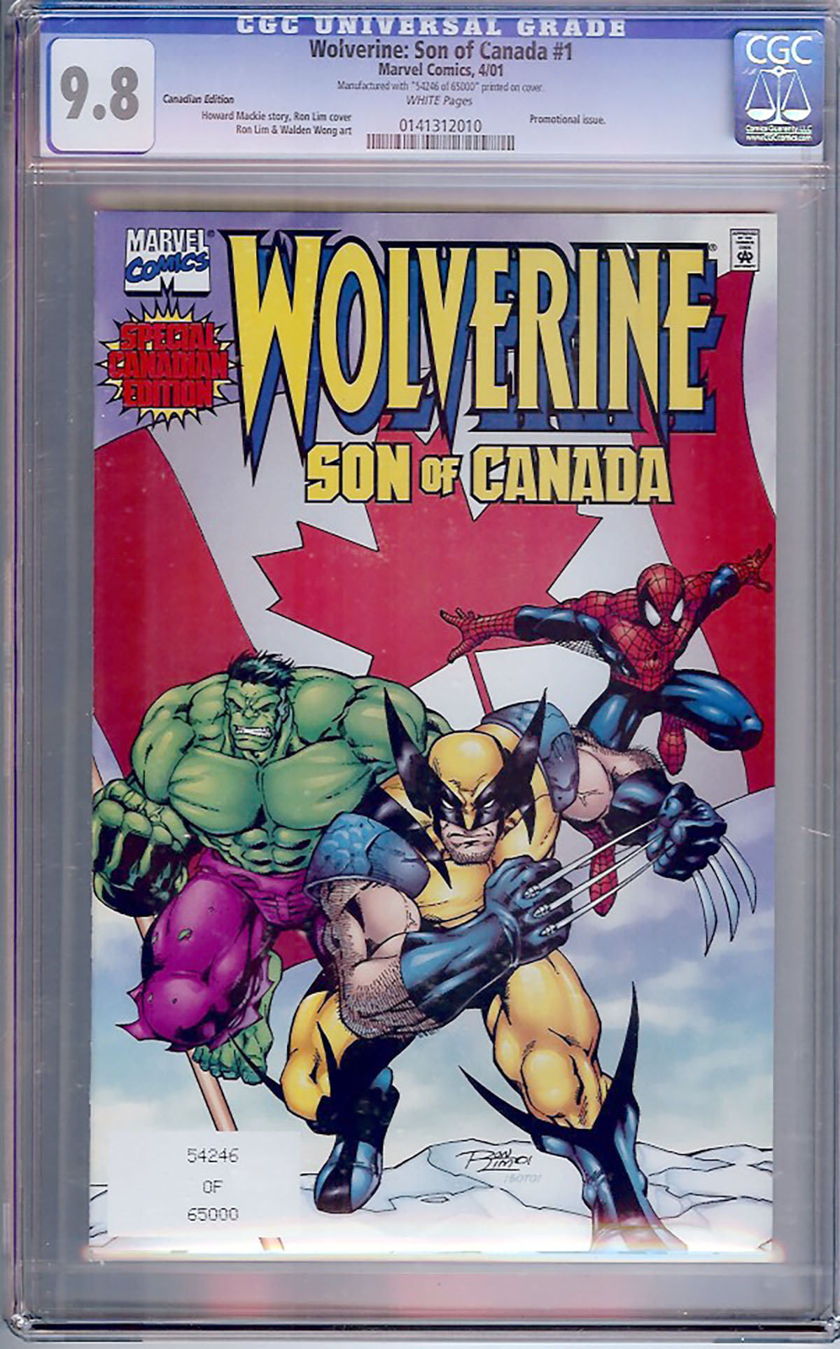 Wolverine: Son of Canada #1 CGC 9.8 w Canadian Edition // Auction ...