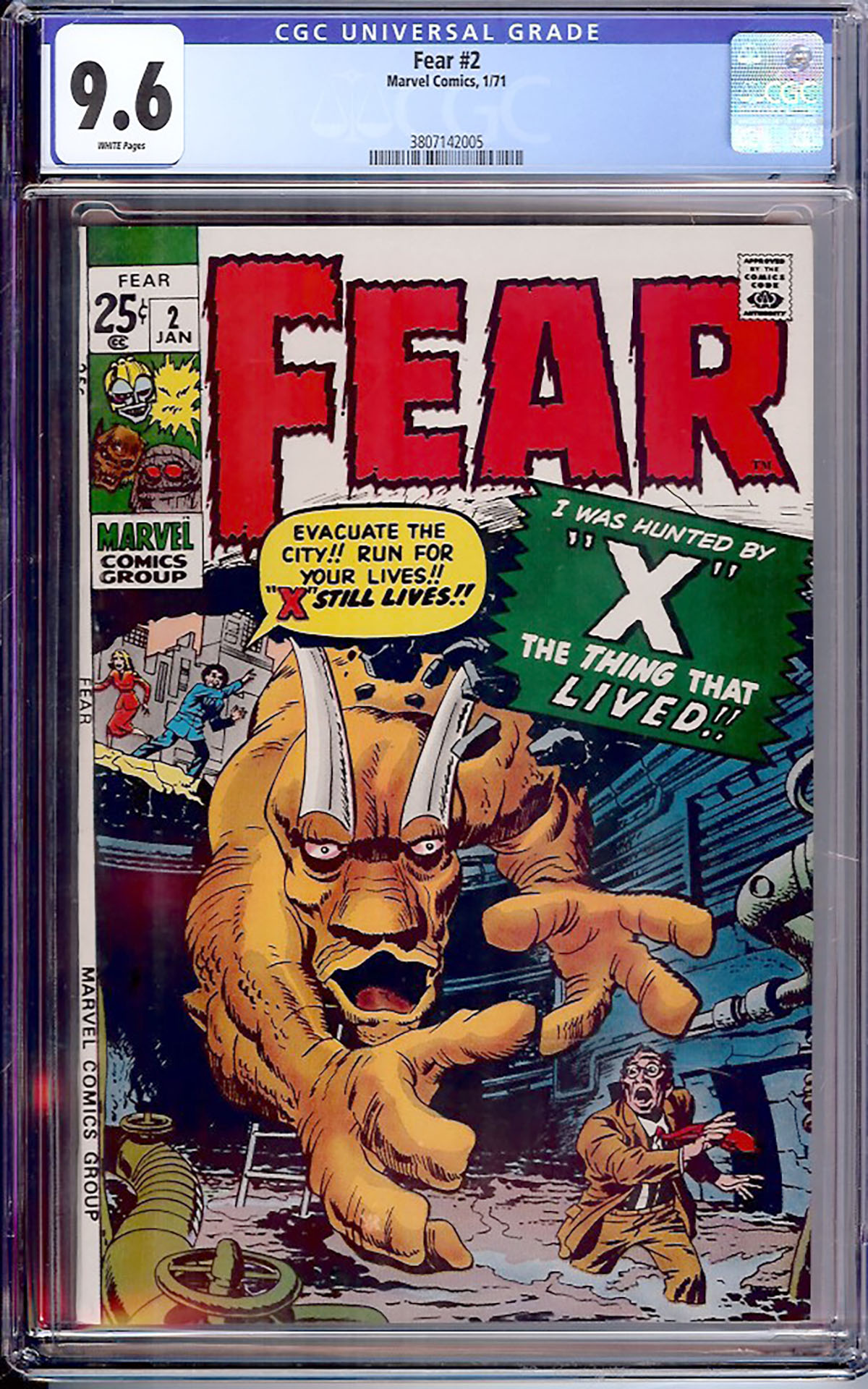 Fear #2 CGC 9.6 w // Auction // Pedigree Comics