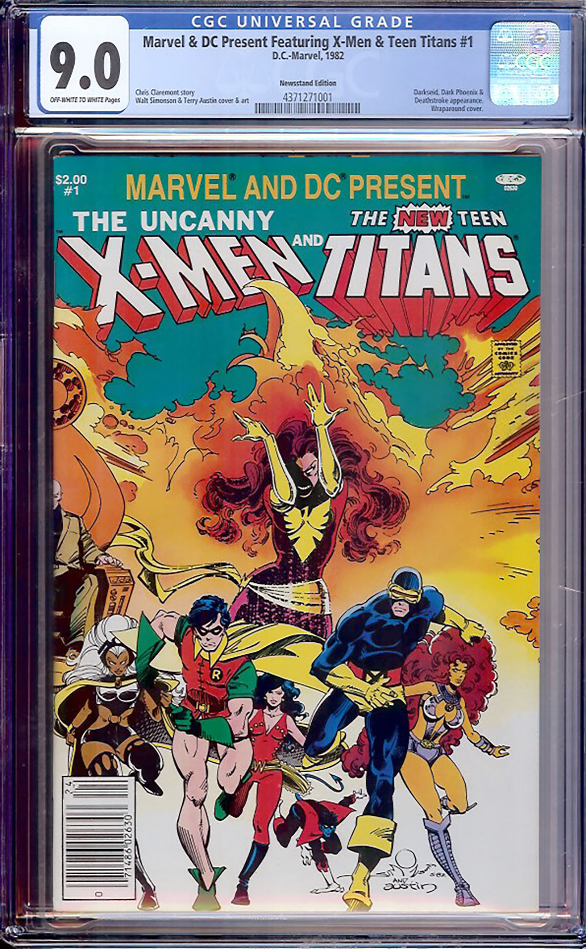 Marvel And Dc Present 1 Cgc 9 0 Ow W Newsstand Edition Auction