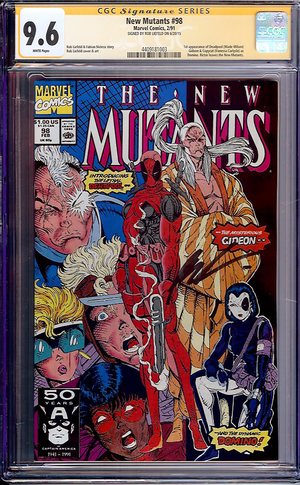 New Mutants #98 CGC 9.6 w CGC Signature SERIES // Auction // Pedigree ...