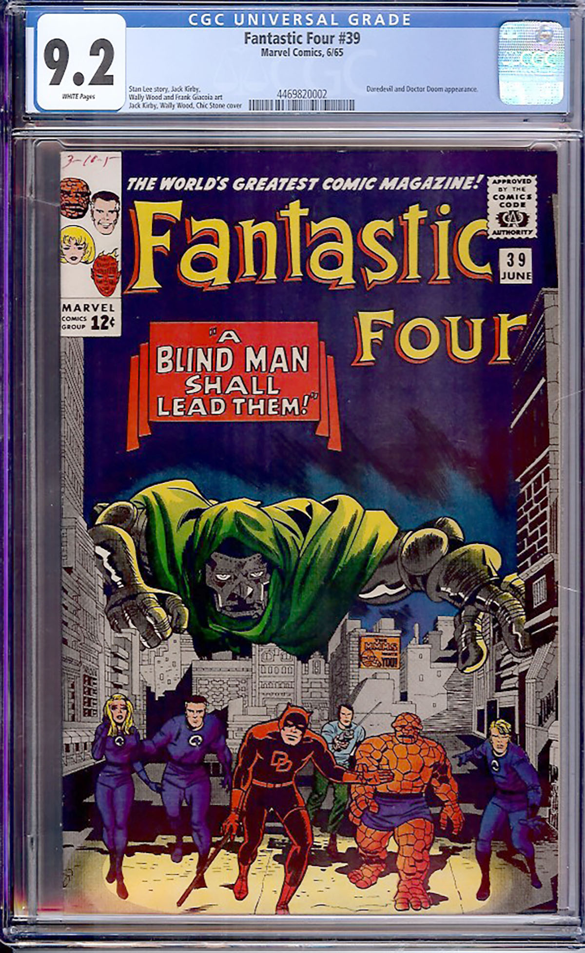 Fantastic Four #39 CGC 9.2 w // Auction // Pedigree Comics
