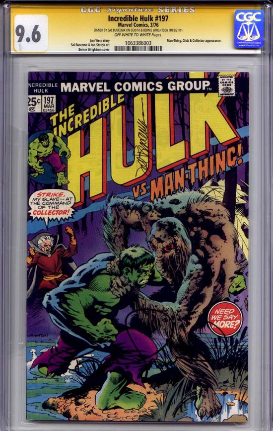 Incredible Hulk #197 CGC 9.6 ow/w CGC Signature SERIES // Inventory ...