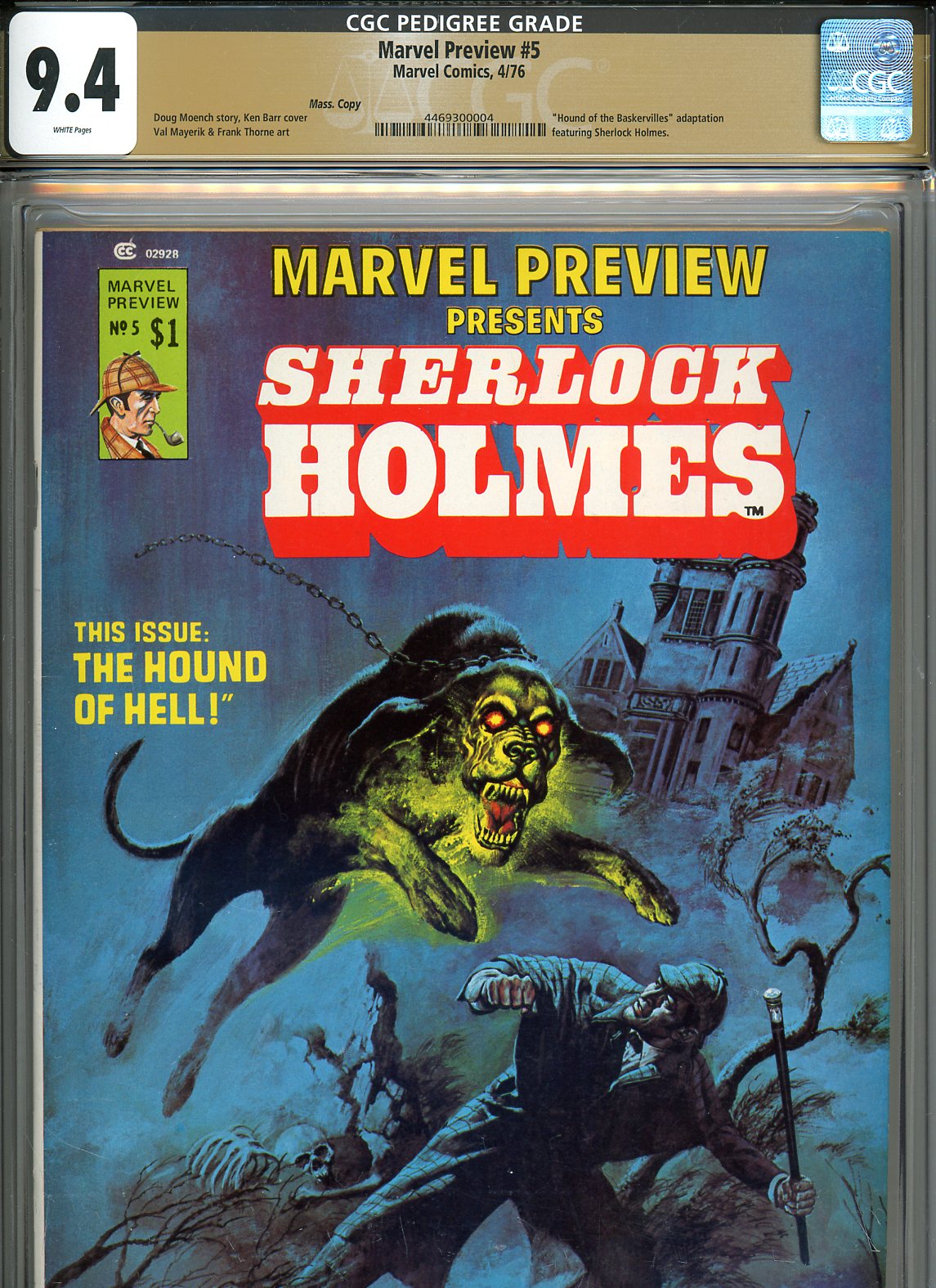 Marvel Preview #5 CGC 9.4 w Mass. Copy // Inventory // Pedigree Comics